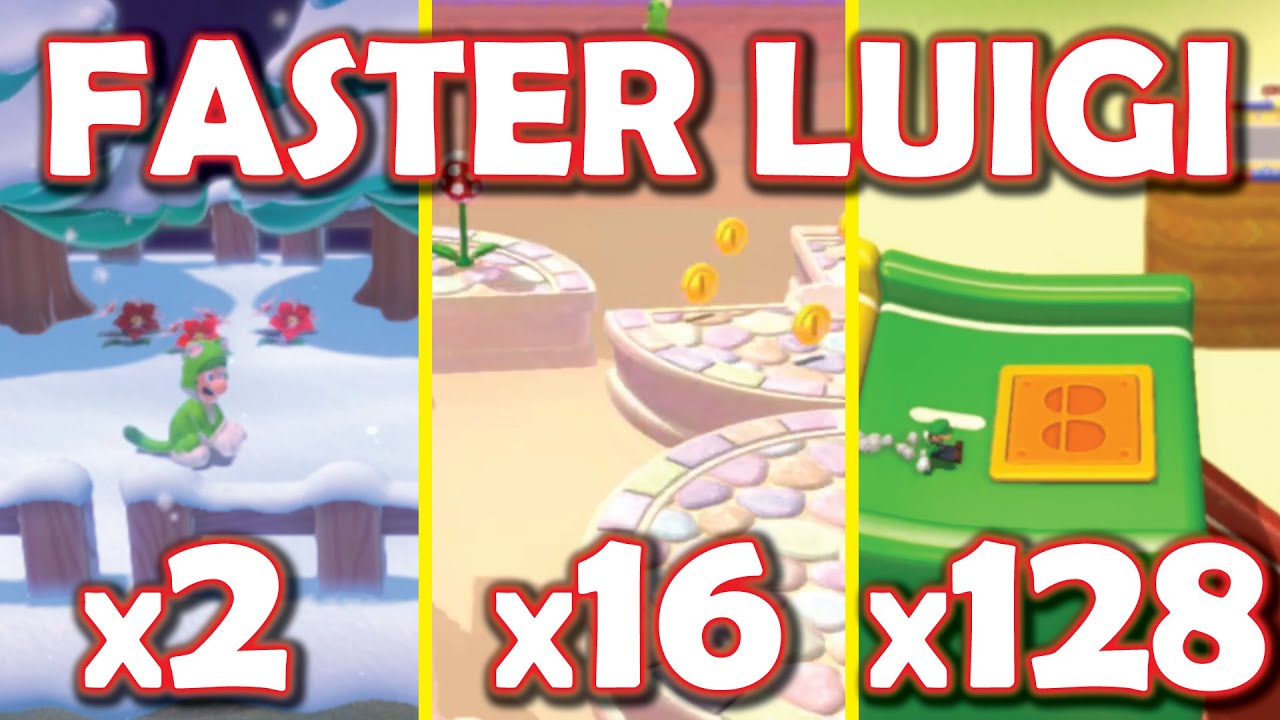 I doubled Luigi's speed every level in Super Mario 3D World [Super ...