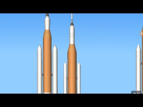 My 2 original Sls vs my most recent Sls in Spaceflight Simulator ...