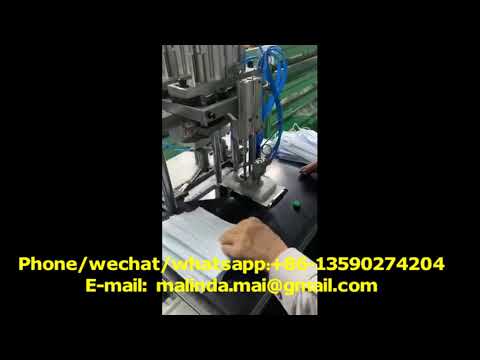 Semi Automatic Face Mask Earloop Welding Machine - YouTube