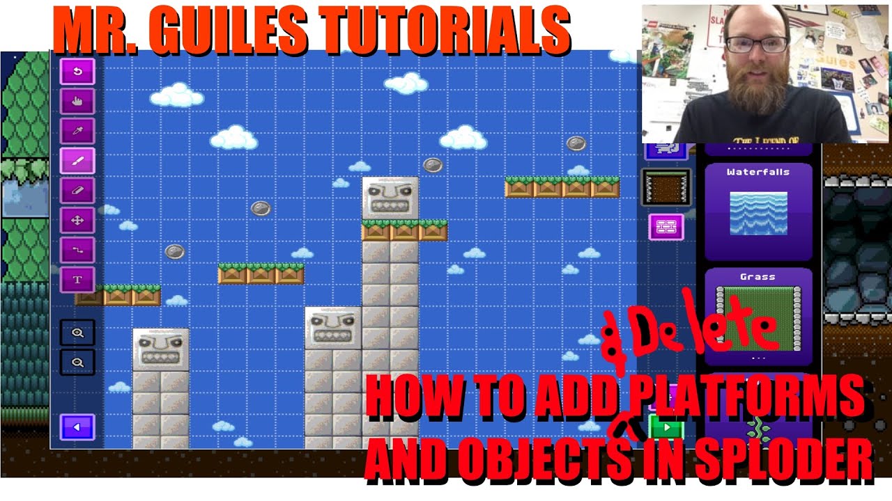 How To Add and Delete Platforms and Objects in Sploder - YouTube