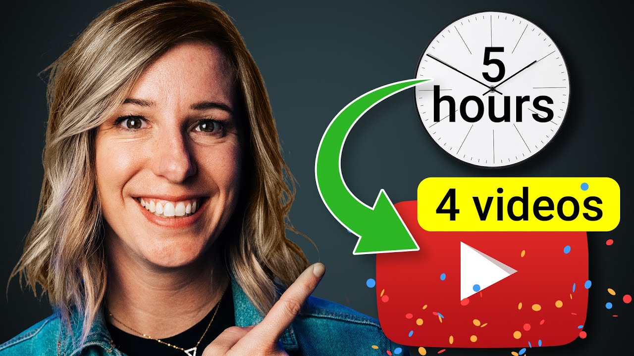 How to Create MORE Videos in LESS Time! (5-Hours Per Week) - YouTube