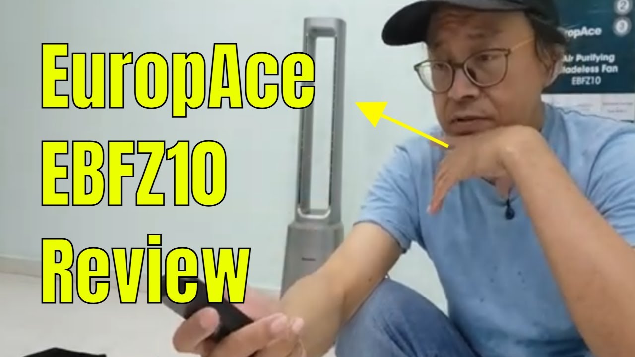 EuropAce Air-Purifying Bladeless Fan EBFZ10 Review | Unboxing, Setup ...