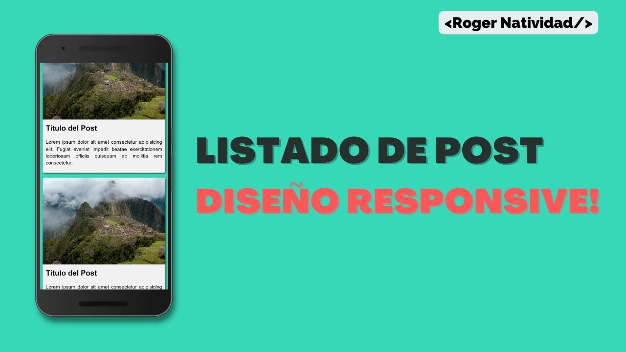 🔥 Crea un listado de Post Responsive para Blog con #HTML y CSS ...