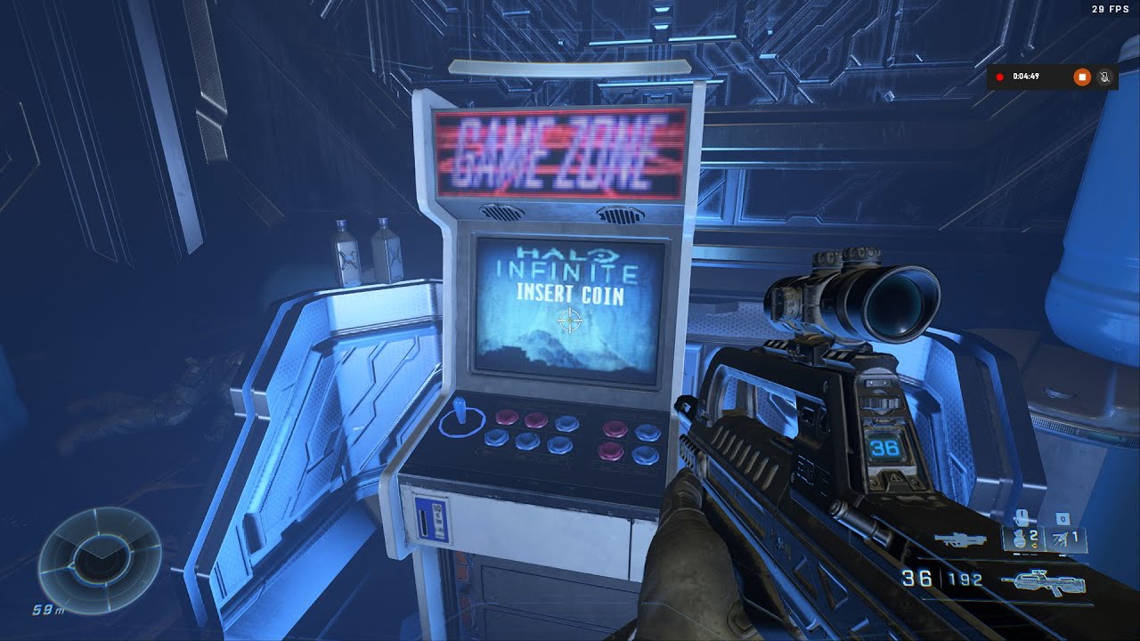 Halo Infinite Retro Arcade Machine Easter Egg!!! - YouTube