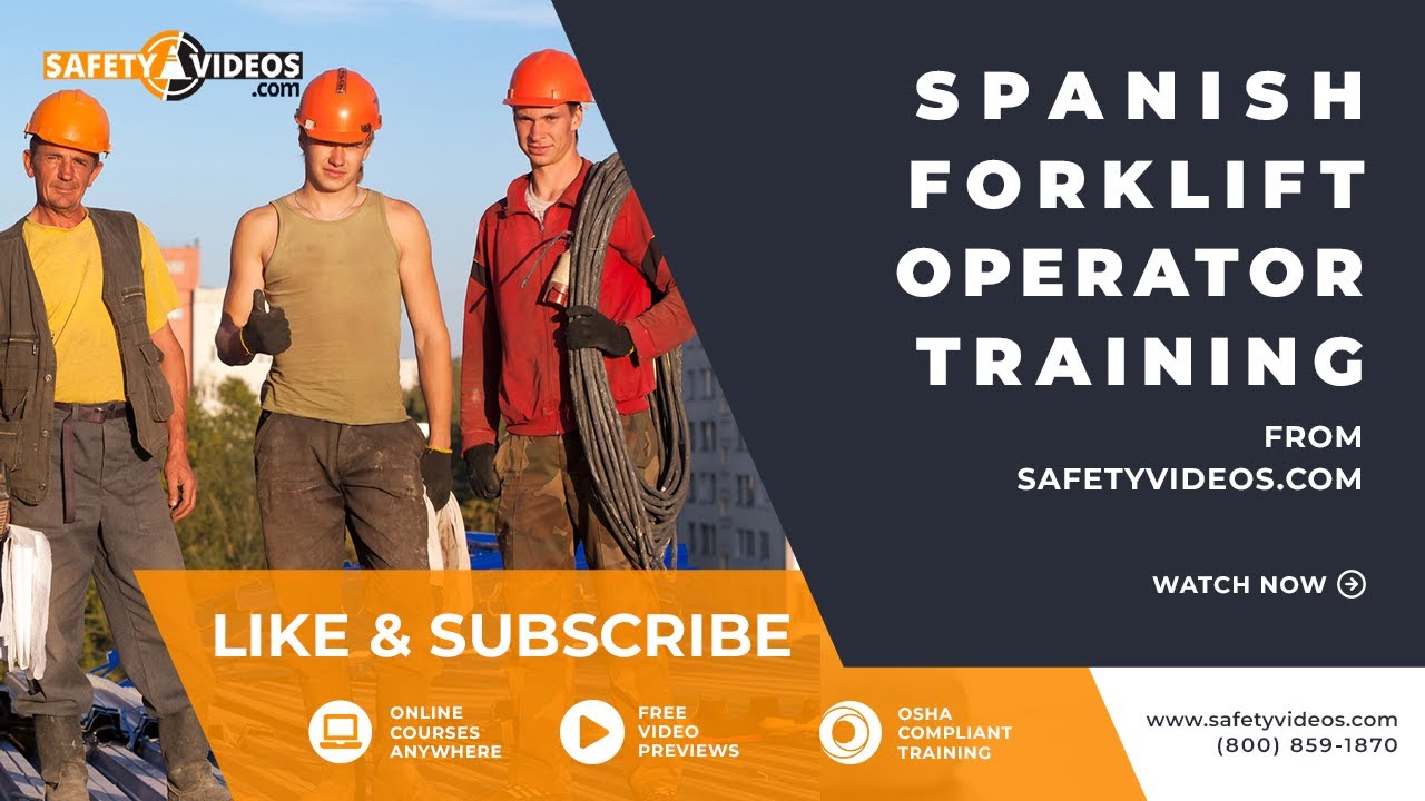 Spanish Forklift Operator Training from SafetyVideos.com - YouTube
