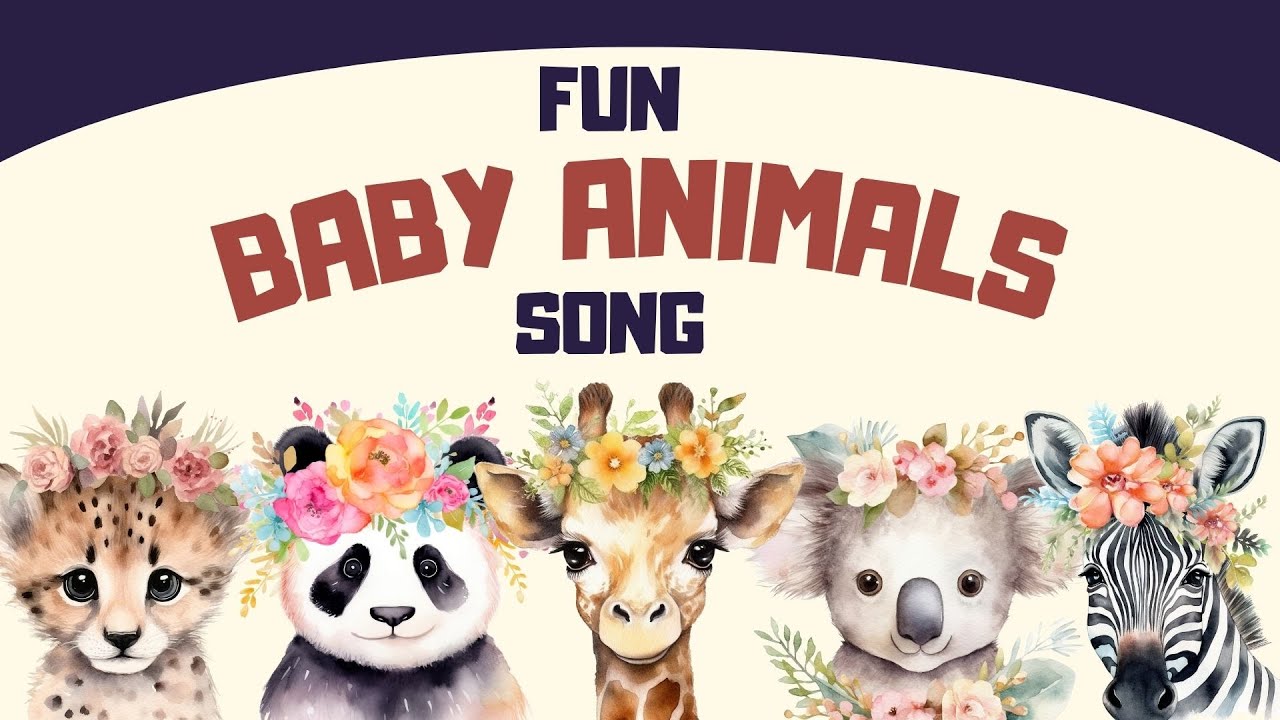 Baby Animals Song for Kids | Learn Names of Cute Baby Animals - YouTube