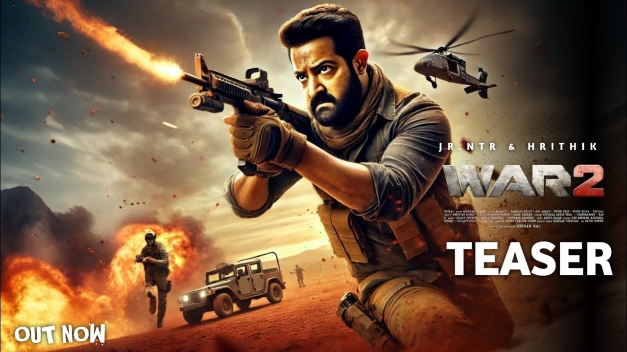 War 2 Official Teaser | NTR,Hrithik Roshan , Ayan , War 2 Teaser , NTR War 2 , War 2 First Look ...