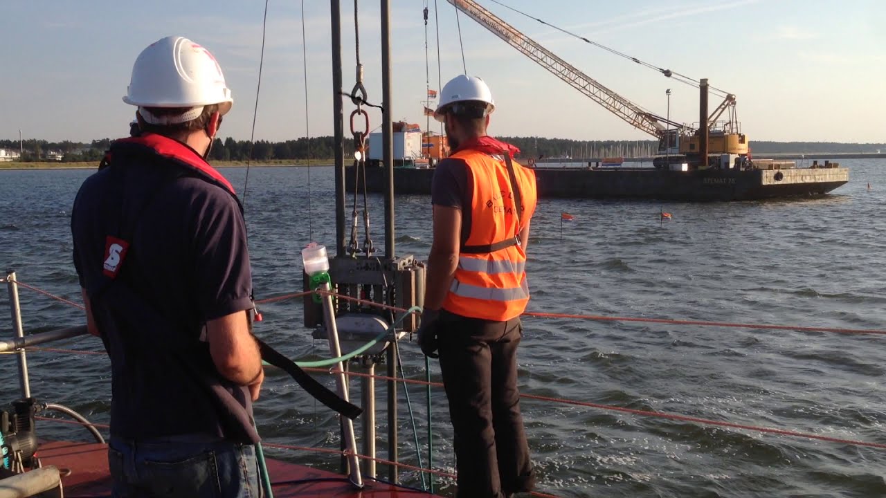 vibrocorer in operation - YouTube