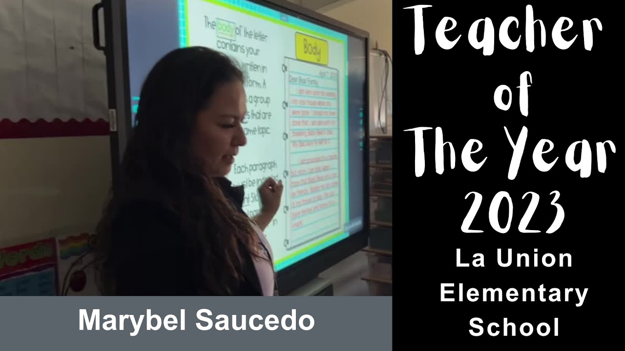 La Union Elementary School Teacher of the Year 2023 - Marybel Saucedo ...