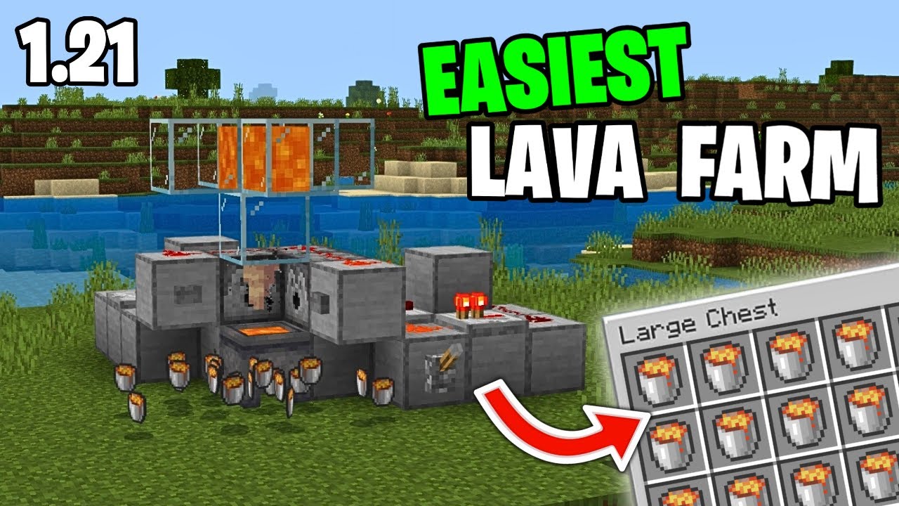 Minecraft 1.21 LAVA FARM - (60+ per Minutes!) Bedrock - YouTube