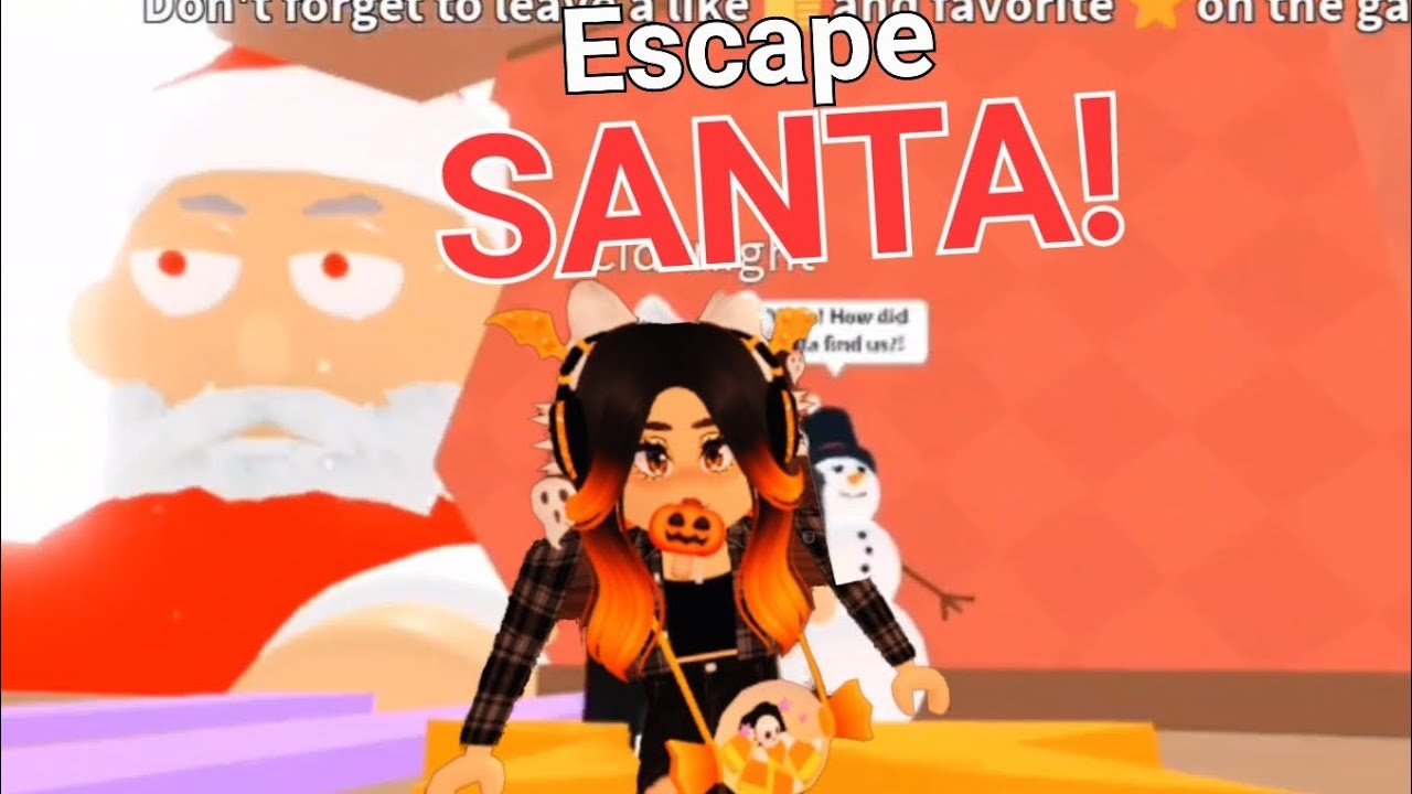 EVIL SANTA! Roblox Scary Escape obby - YouTube