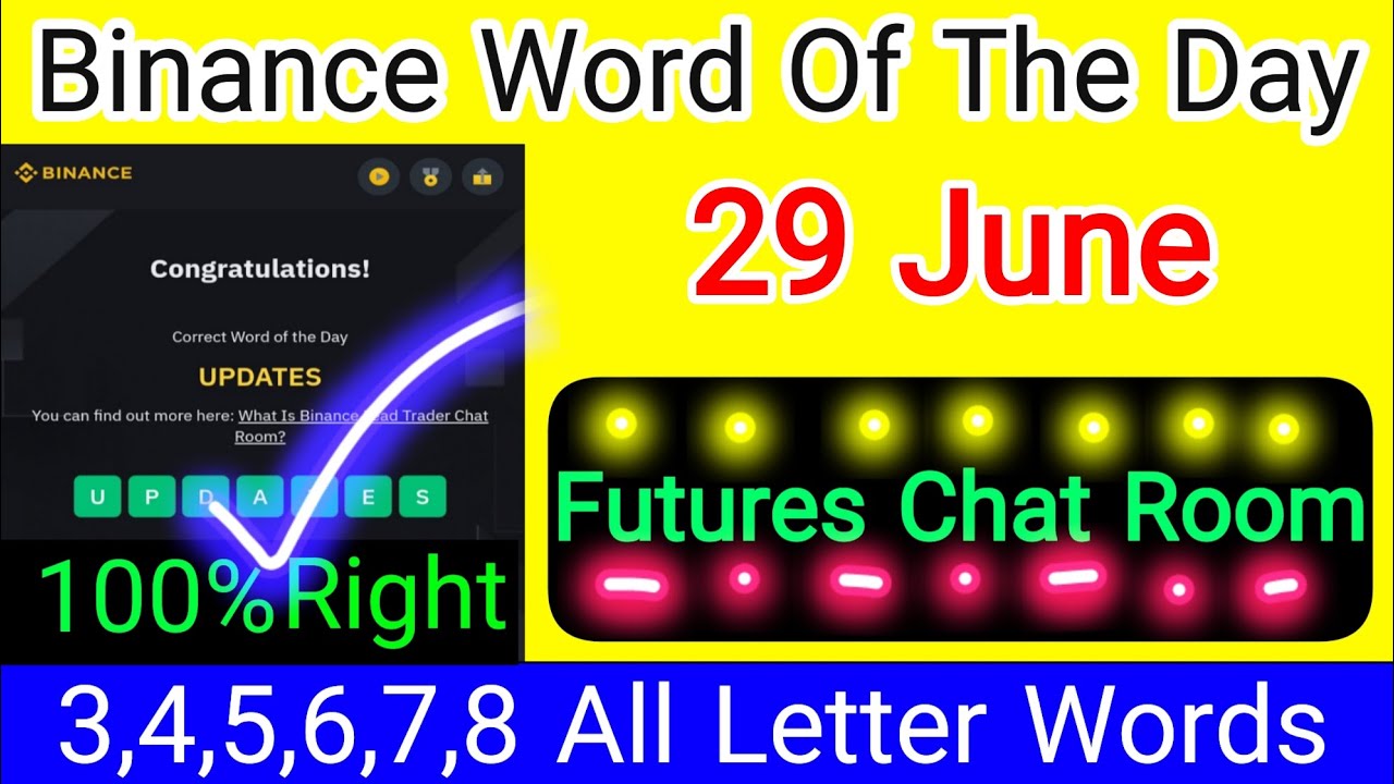 Binance Word Of The Day | Futures Chat Room Theme | Crypto WODL Answers ...
