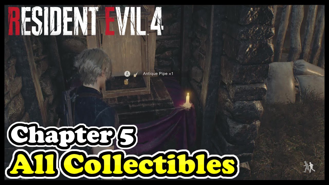 RE4 Remake Chapter 5 All Collectibles (Treasures - Castellans - Weapons ...