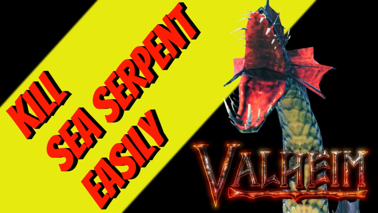 Valheim - How To Kill Sea Serpent Easily - YouTube