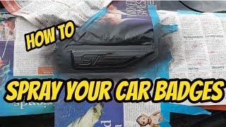How To Spray Your Car Badges - Ford Focus ST Ep66