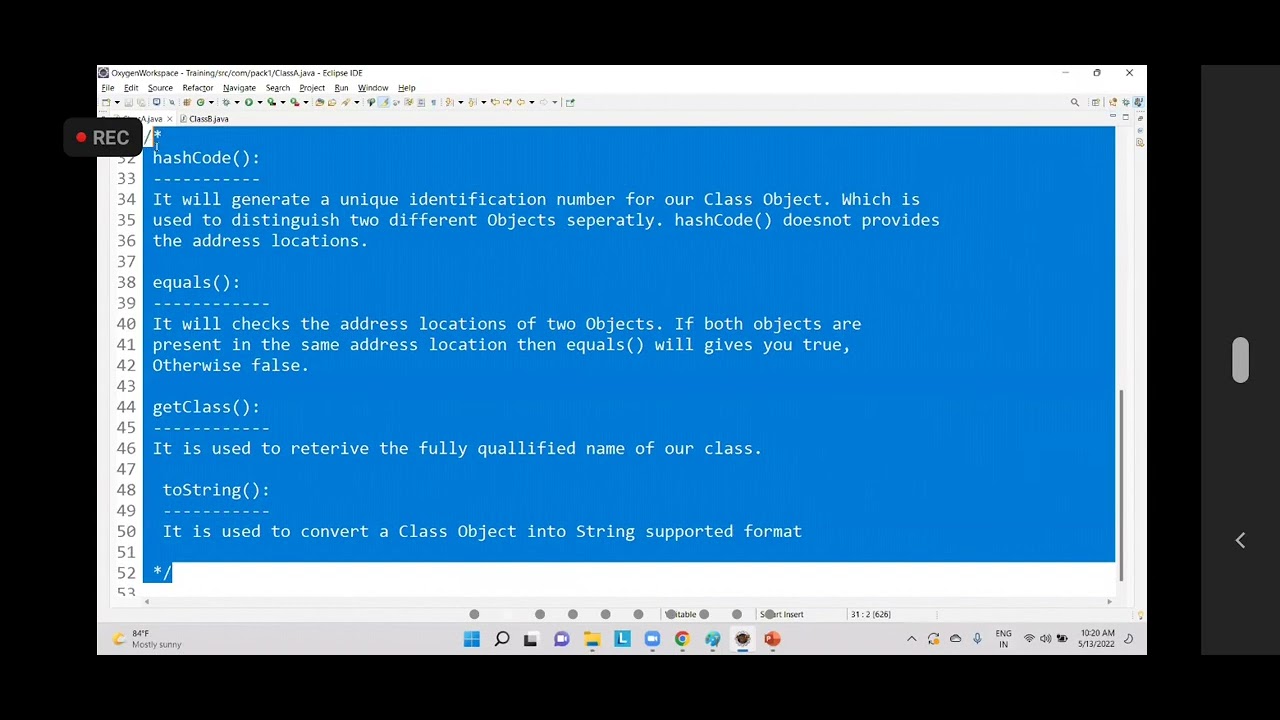 13May Core Java part 2 - YouTube