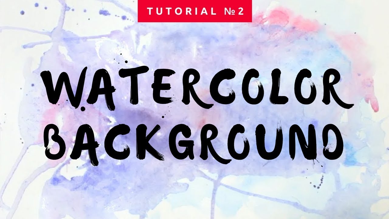 Tutorial: DIY watercolor background for a photo - YouTube