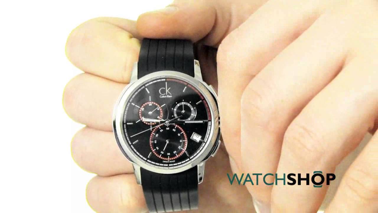 Calvin Klein Men's Drive Chronograph Watch (K1V27704) - YouTube