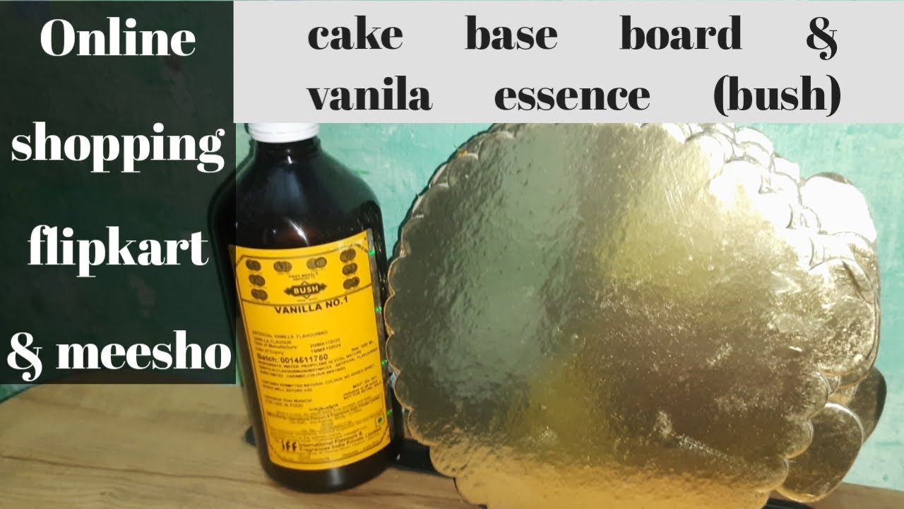 Online shopping flipkart & meesho | cake base board & vanila essence ...