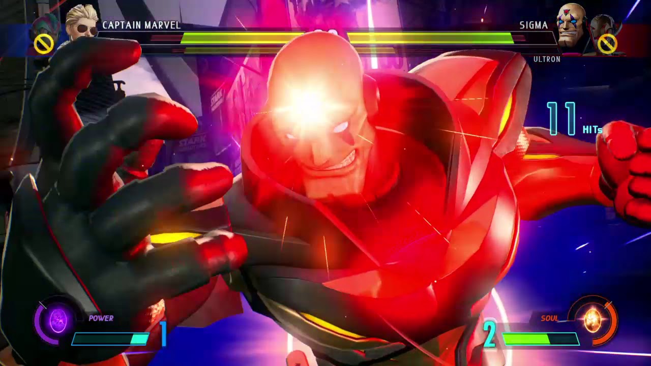 Captain Marvel/X vs Ultron/Sigma - Marvel vs Capcom Infinite - YouTube