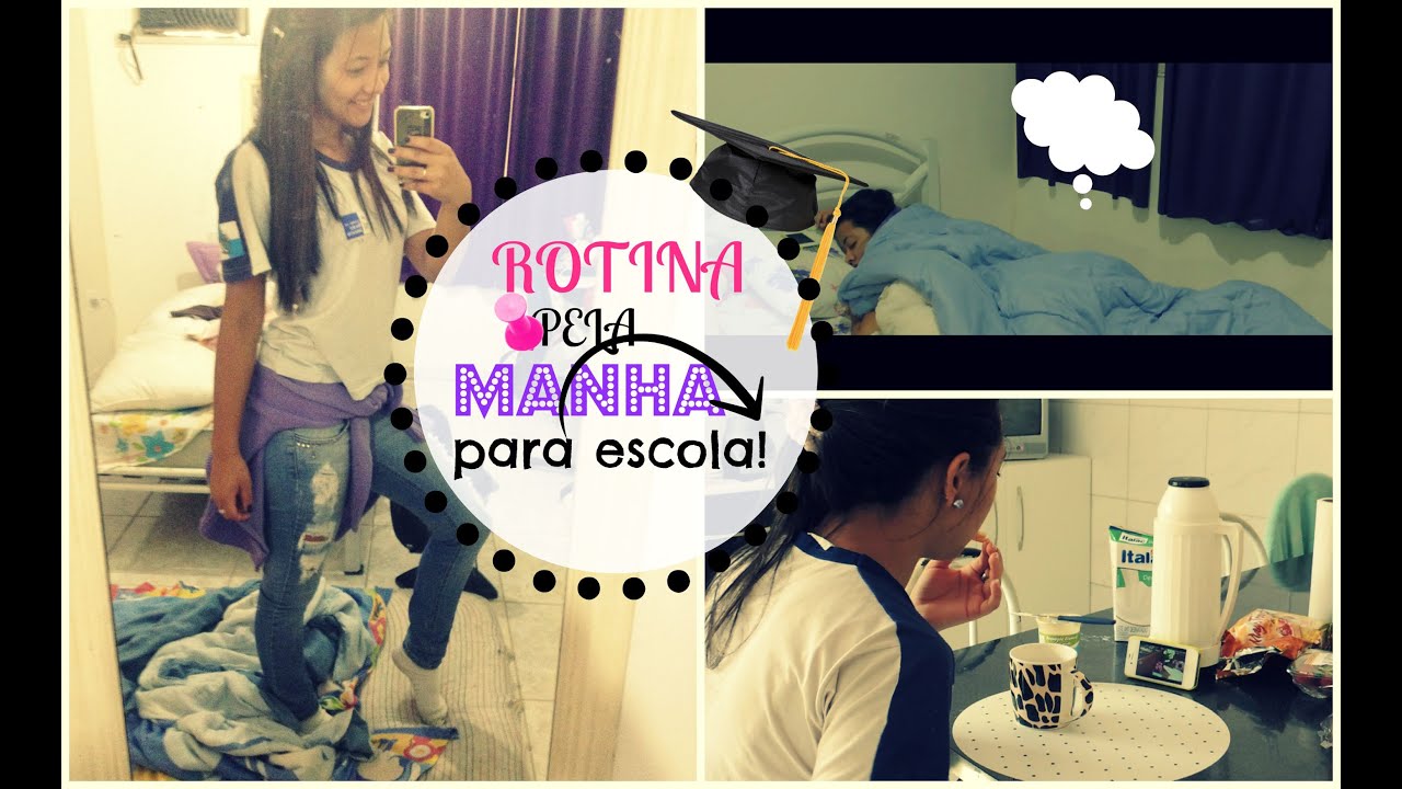 MINHA ROTINA MATINAL PARA ESCOLA 🌞🎒 | MY MORNING ROUTINE - YouTube
