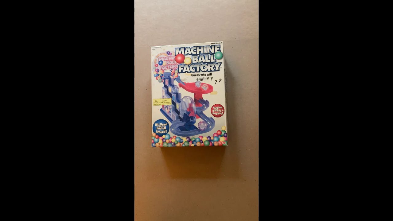 The Amazing Machine Ball Factory Rare Dy Toy 1996 Unboxing and Assembly ...