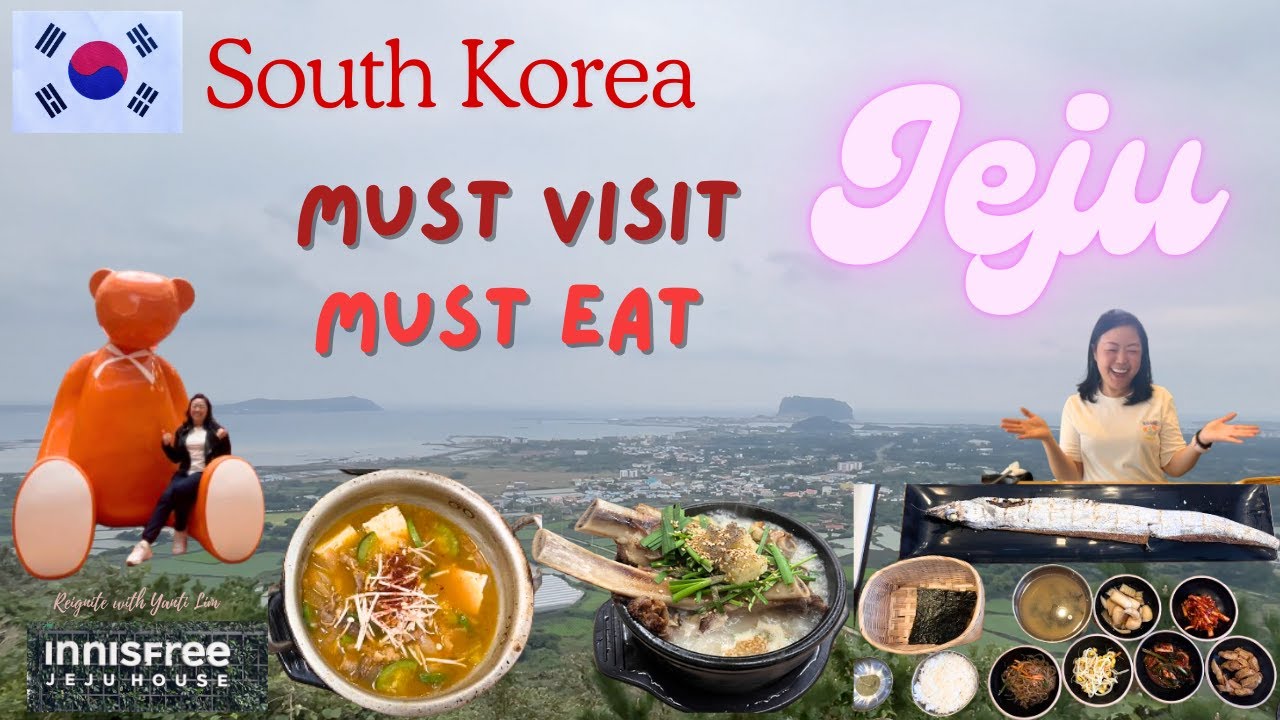 JEJU Must Visit & FOOD MUST EAT. EASY Solo travel around Jeju without ...