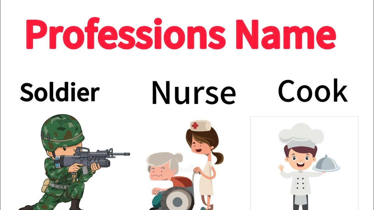 Profession names... Improve English....learn English... speak English ...