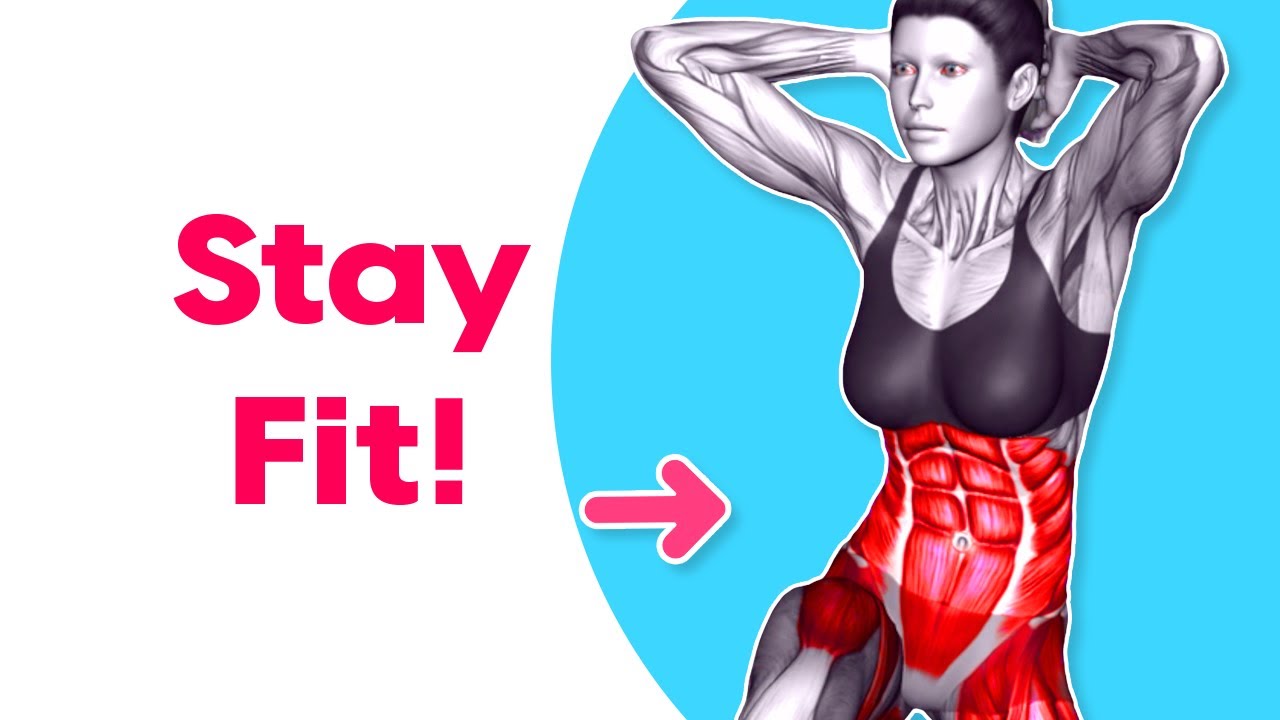 Stay Fit - Awesome Belly Fat Home Workout - YouTube