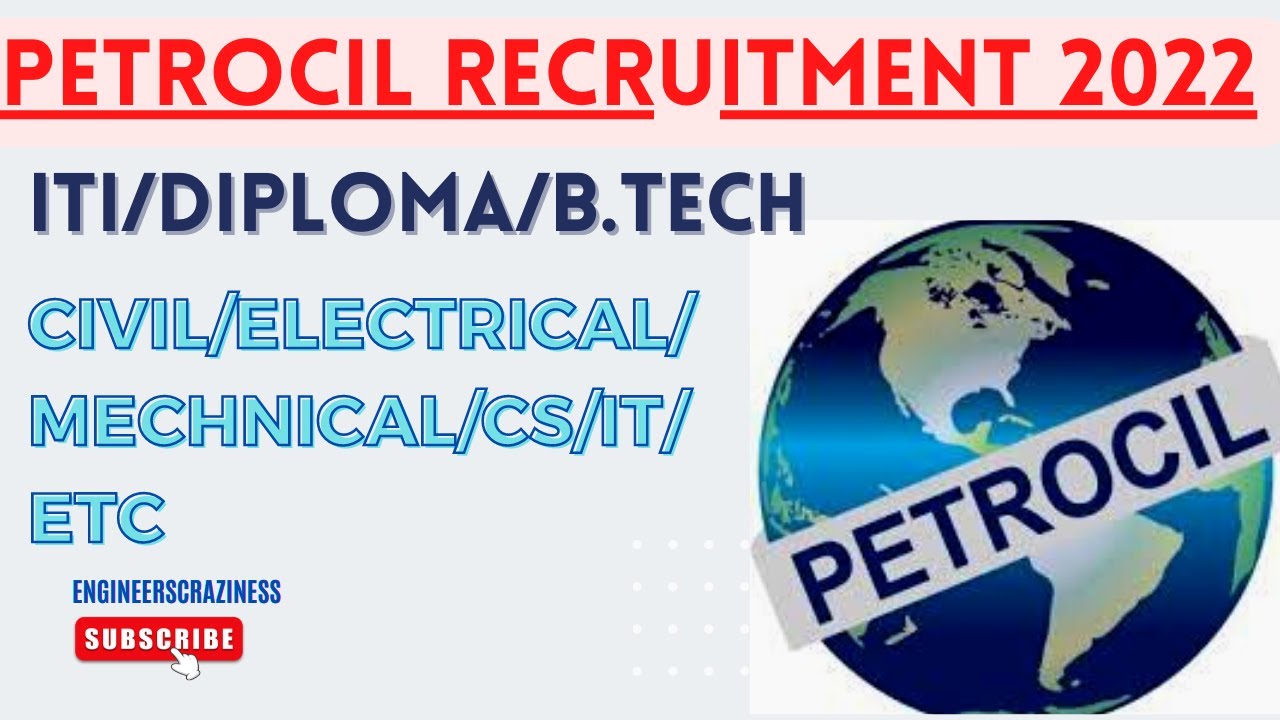 Petrocil Recruitment 2022// ITI/DIPLOMA/B.TECH//Fresher ||By ...