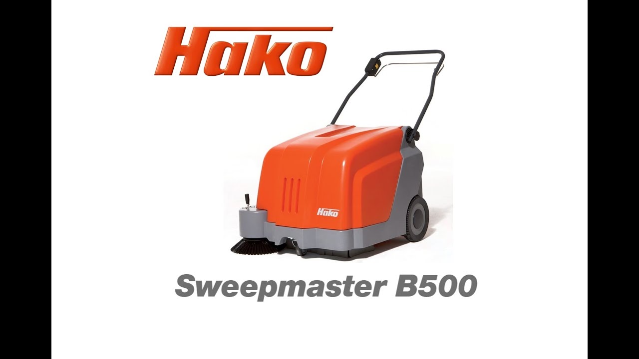 Varredeira Pedestre - Sweepmaster B500 Hako - YouTube