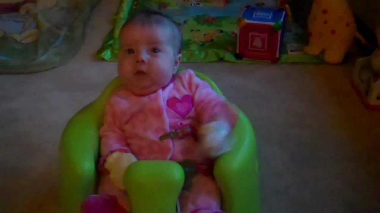 Big Audrey in the Bumbo - YouTube