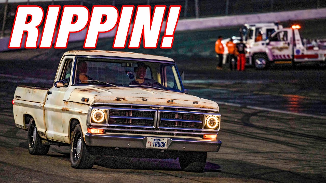 My F100 Drives on a NASCAR TRACK!!! - YouTube