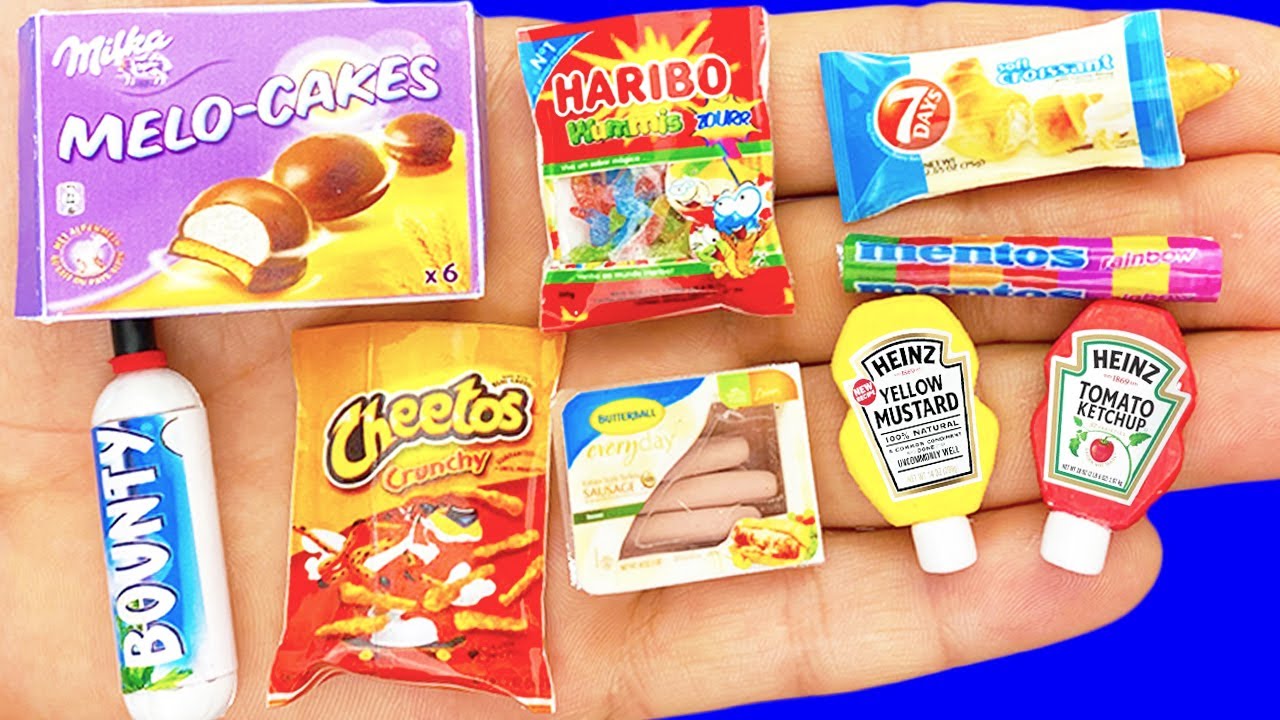 18 DIY MINIATURE FOOD AND SWEETS, REALISTIC HACKS AND CRAFTS - YouTube