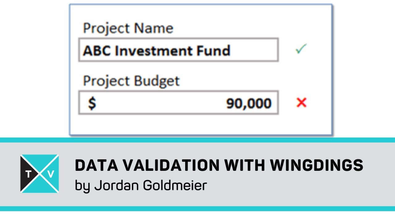 Data Validation with Wingdings - Excel Tips - YouTube
