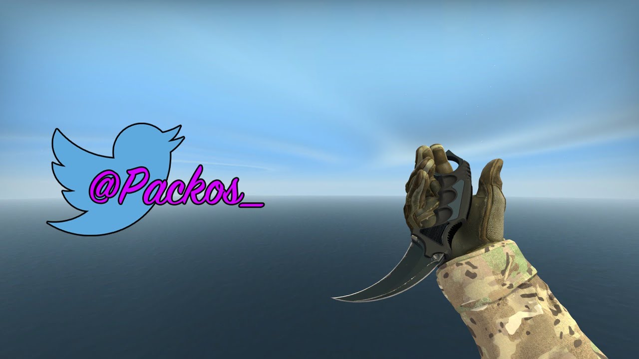 CS:GO - Karambit | Night (FT) Skin Showcase - YouTube