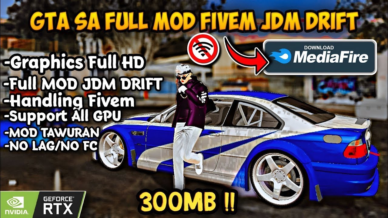 NOVO GTA MOD DRIFT PARA ANDROID 2024!! MAIS DE 50 CARROS DE DRIFT E JDM// GTA MOD JDM - YouTube