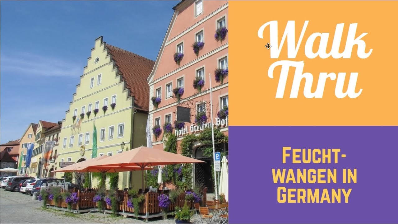 Walking through: Feuchtwangen in Bayern in GERMANY - YouTube