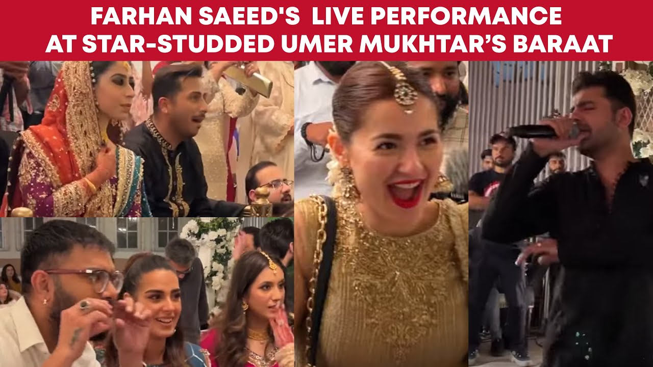 Farhan Saeed's live performance at Umer Mukhtar's baraat - YouTube