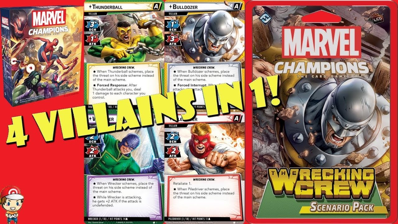 New Marvel Champions Scenario Pack Brings 4 Villains in 1! (Wrecking ...