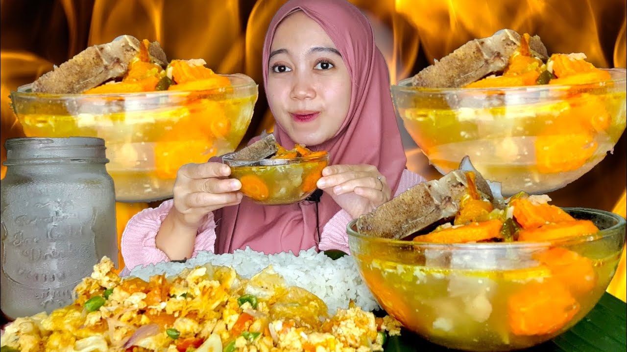 KAMPUNGKU DIGUYUR HUJAN☔🌧 || LANGSUNG BIKIN SUP IGA BUBU ULEG ALA TEH ...