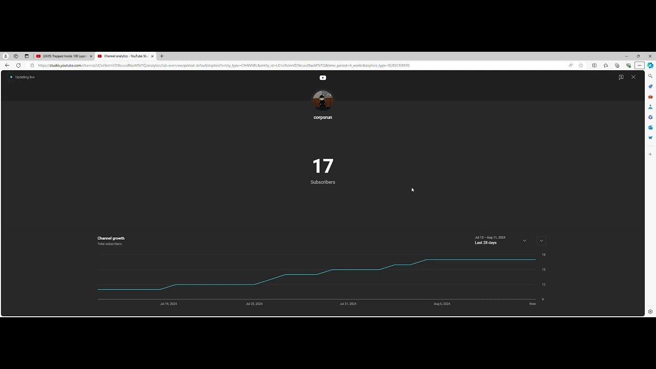 my subs showing - YouTube