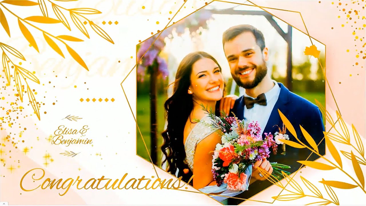 Brilliant Wedding and Romantic Slideshow | Wedding invitation Green ...