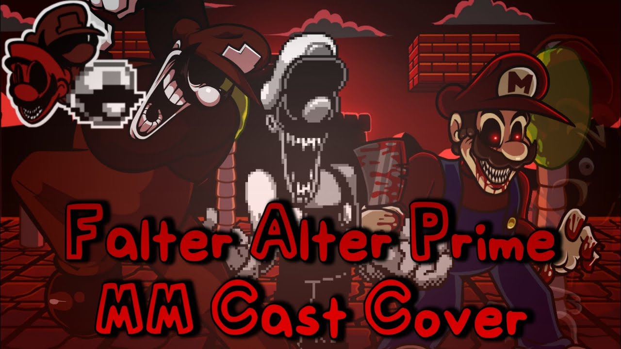 FNF Falter Alter Prime but Mario Madness cast sing it - YouTube