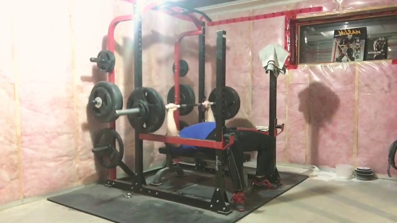 Bench 240 lbs 5 sets of 4 - YouTube
