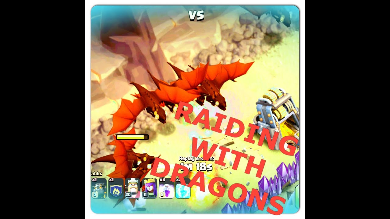 HOW TO RAID WITH DRAGONS! (Clash of Clans Tips and Tricks) - YouTube