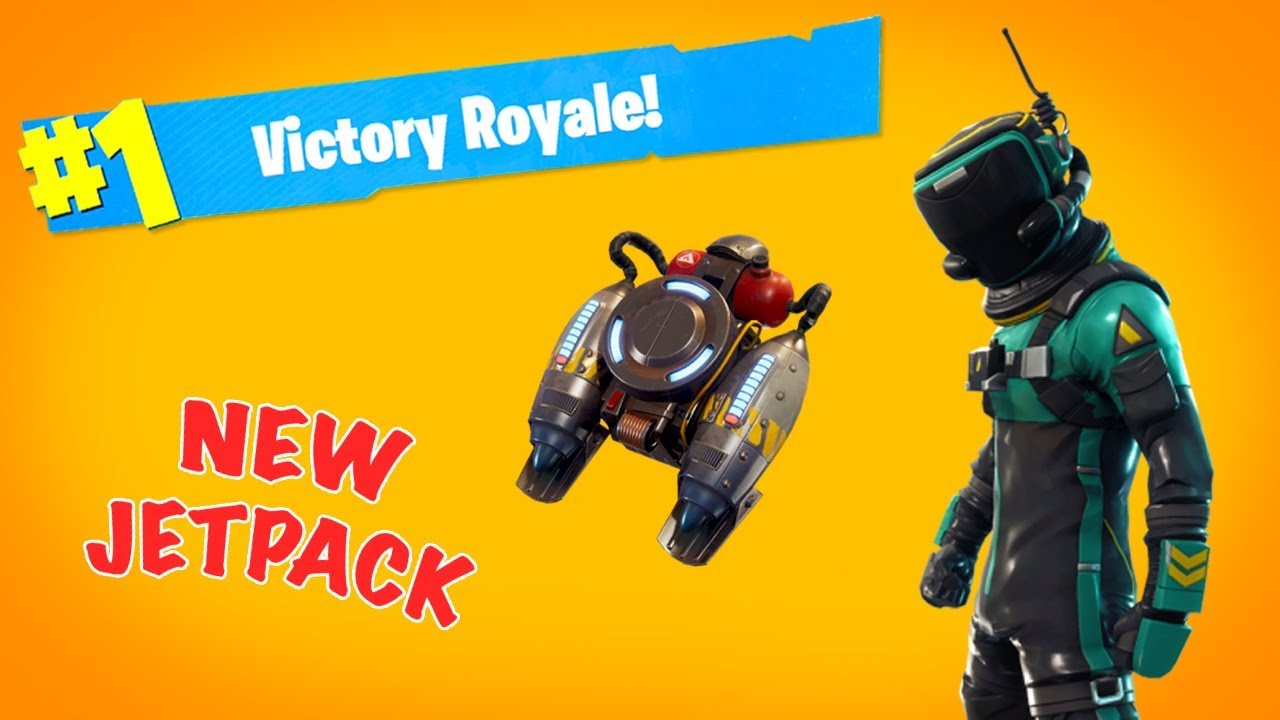 Fortnite Jetpack Squad Win! - JawKnee13 - YouTube