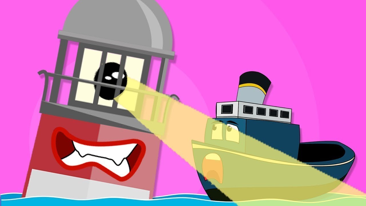 Lighthouse Helps The Ship To Find The lost Son - Funny Cartoon For Kids ...