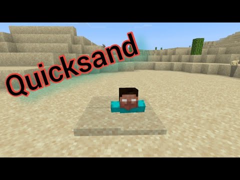 How to make quicksand in Minecraft - YouTube