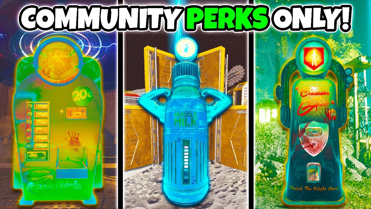 I Tried EVERY Community Made Zombies Perk Ever! - YouTube